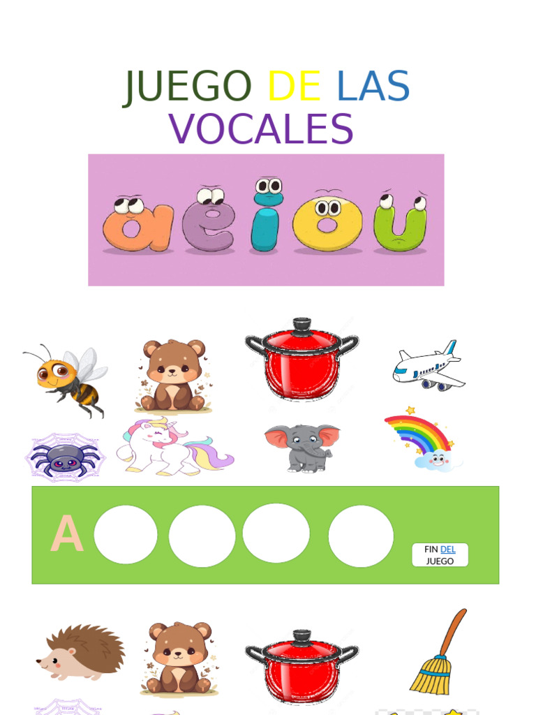 Adry Juego de Las Vocales | PDF