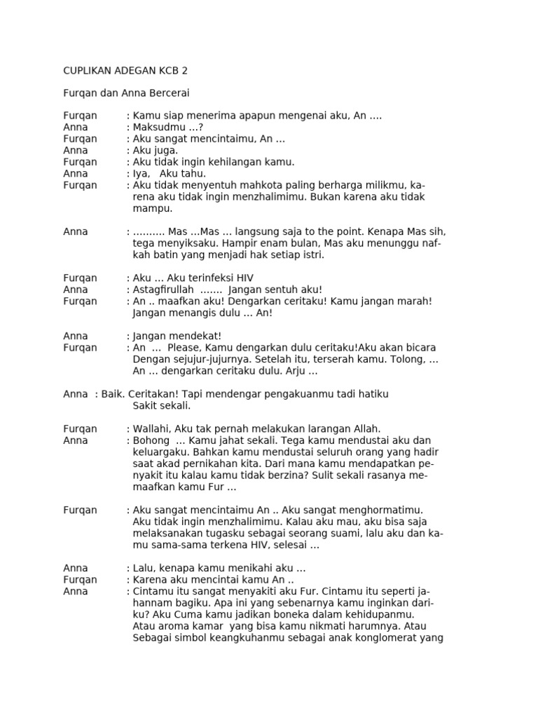 Cuplikan Drama KCB | PDF