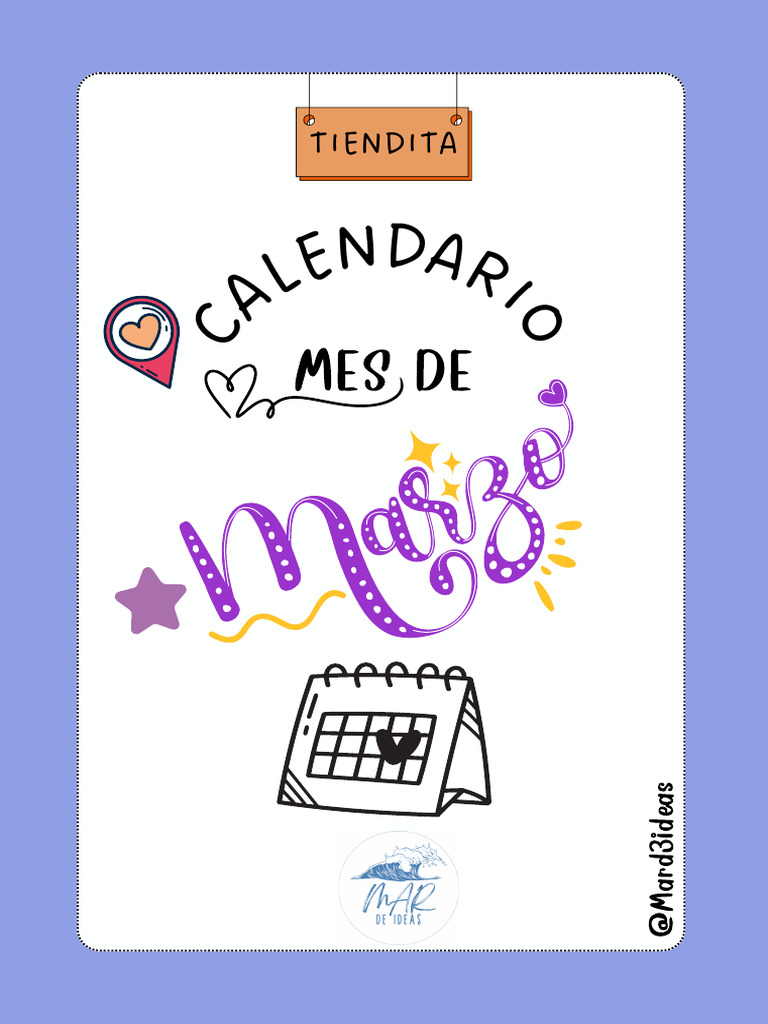 Calendario Marzo@MARD3IDEAS PDF | PDF | Calendario | Unidades de medida
