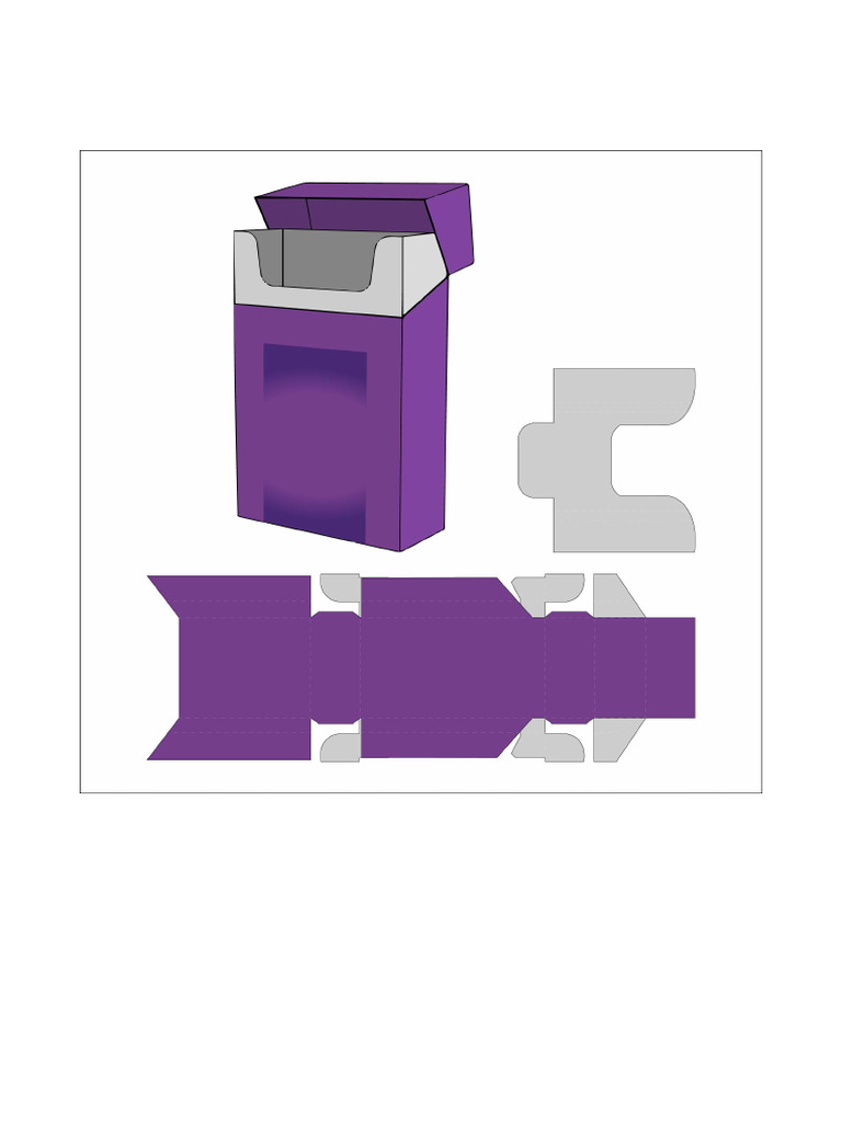 Printable Cigarette Box Design Templaten - 1051.jpg | PDF