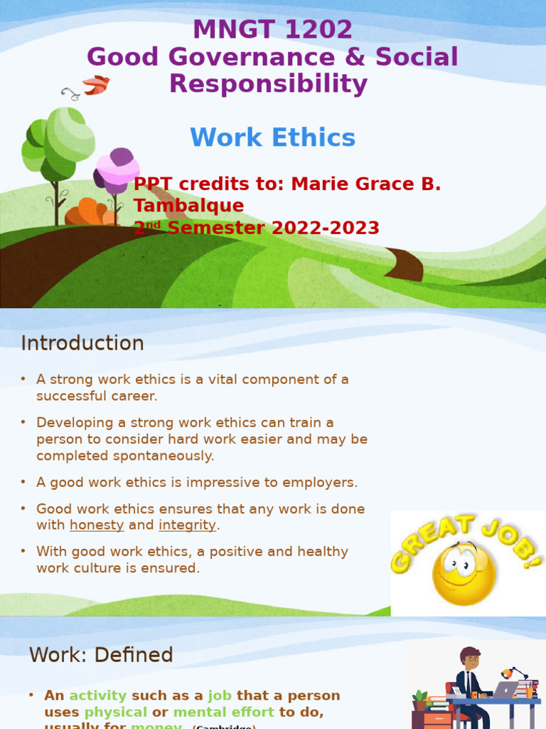 Lec4_Work-Ethics | PDF | Integrity | Employment
