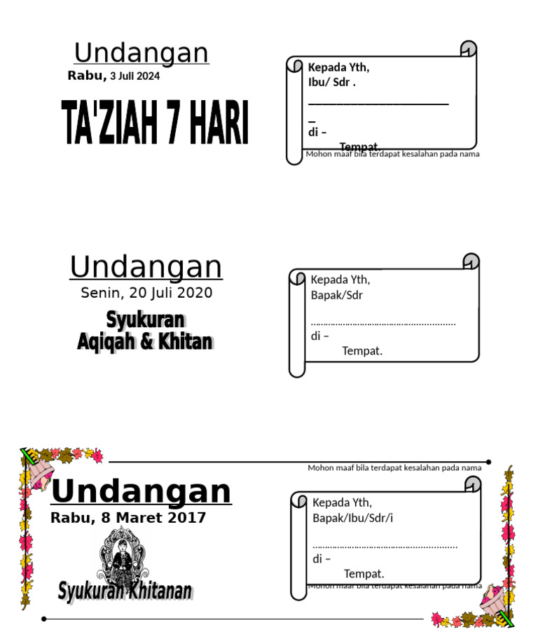 Kop Undangan Umum .1 New | PDF