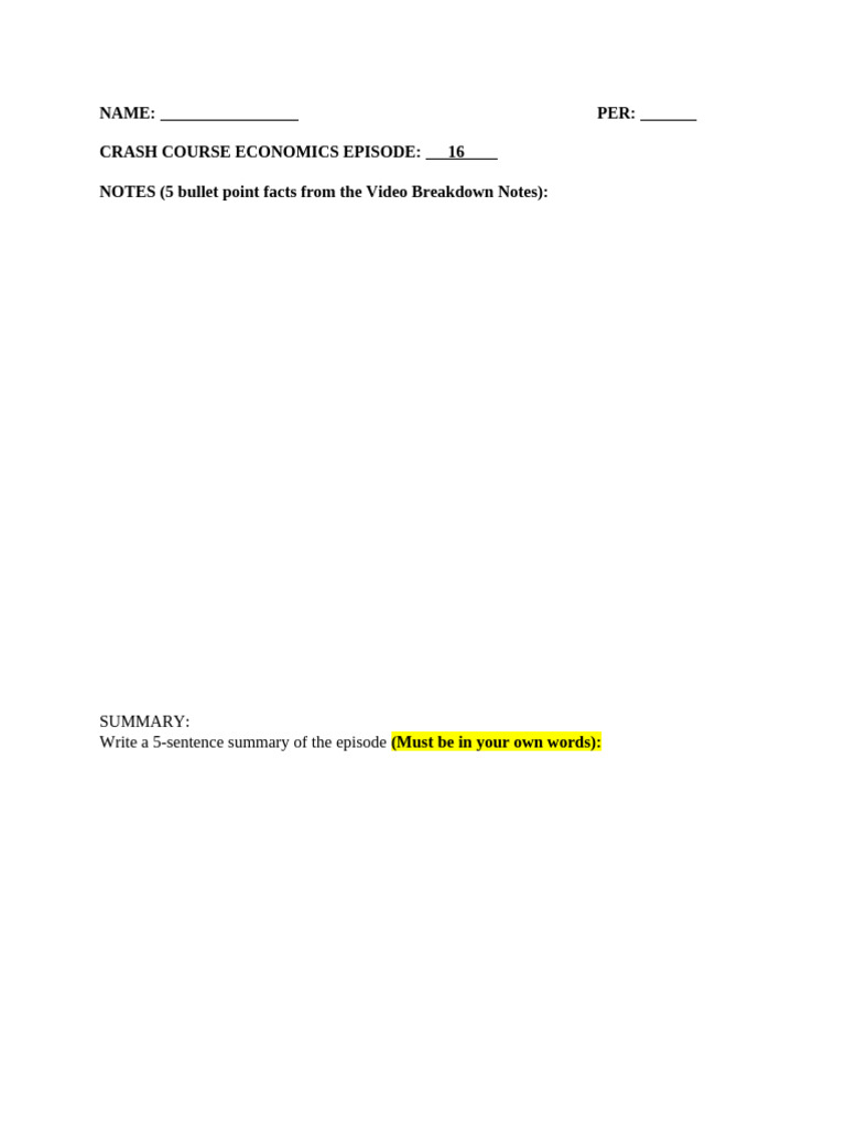 Econ Unit 1 CC #16 Globalization Trade and Poverty Assignment | PDF