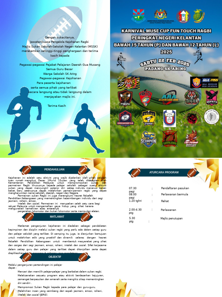 Buku Program Kejohanan Ragbi SK Aring | PDF