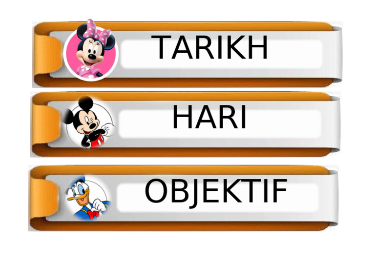 Label Papan Putih Kelas | PDF