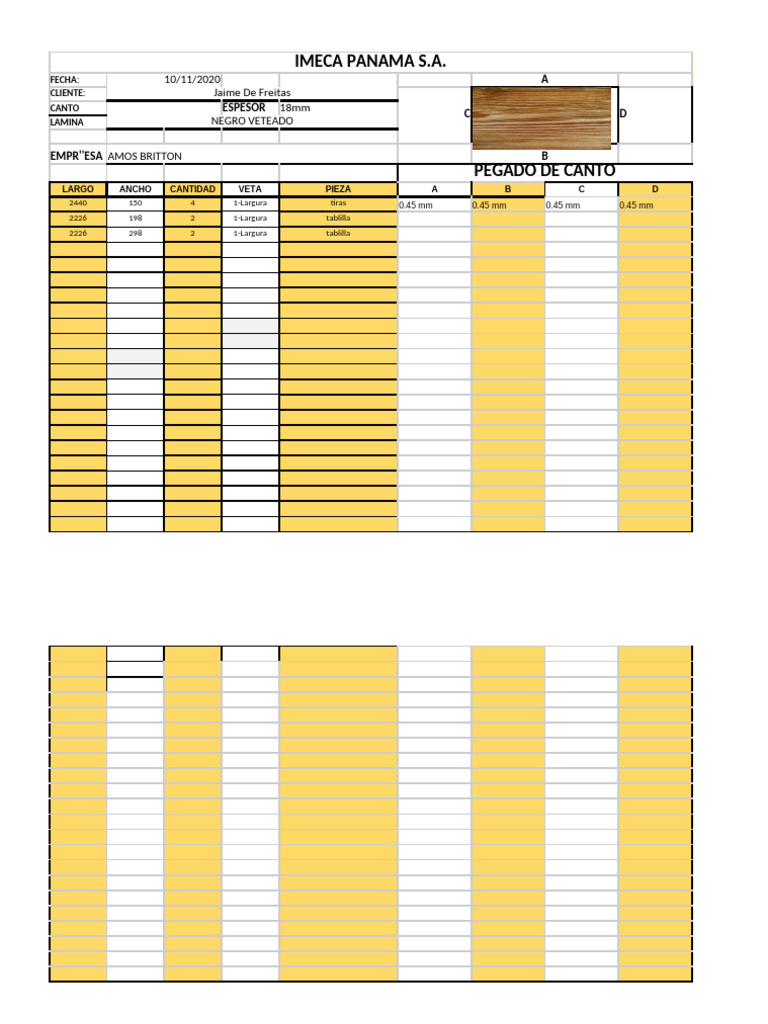 PLANTILLA IMECA Mueble Televisor Jaime 2 | PDF