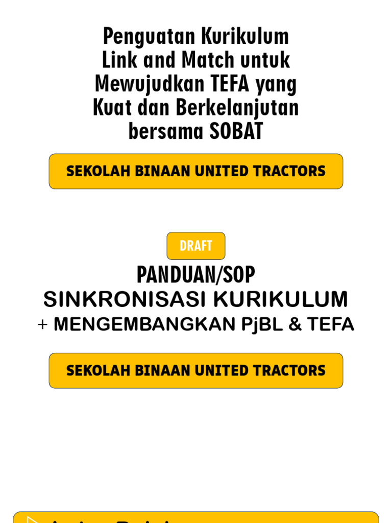 Panduan TEFA - SOBAT UT - 1 JULI 24 | PDF