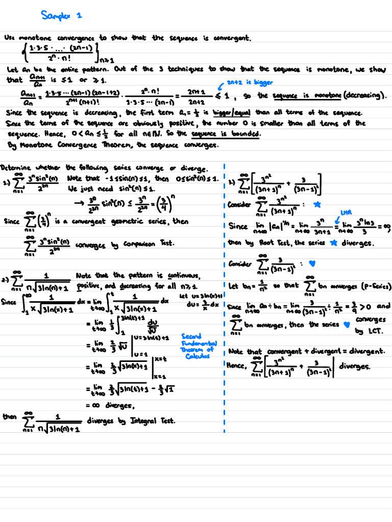 Math 22 LE 2 Sample Exam Answer Key | PDF | Power Series | Analysis