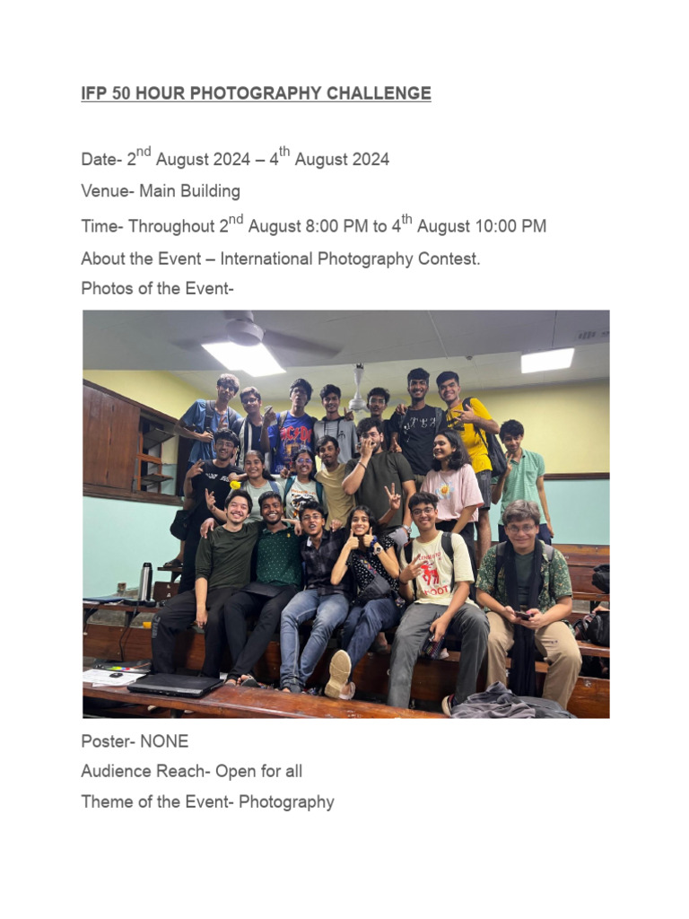 IFP 50 HOUR PHOTOGRAPHY CHALLENGE | PDF