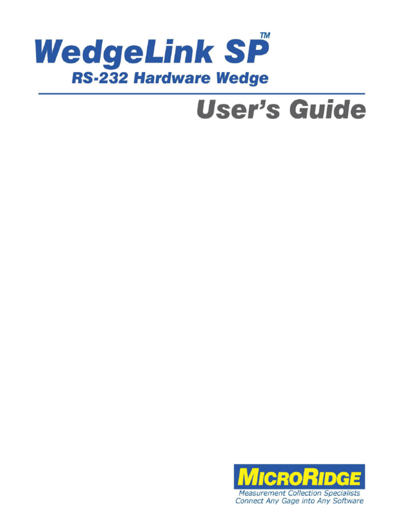 WedgeLink SP Users Guide | PDF | Computer Keyboard | Personal Computers