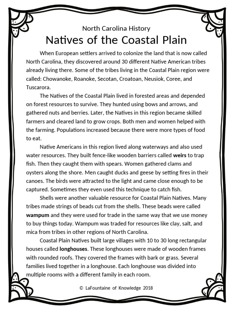Natives of The Coastal Plains | PDF