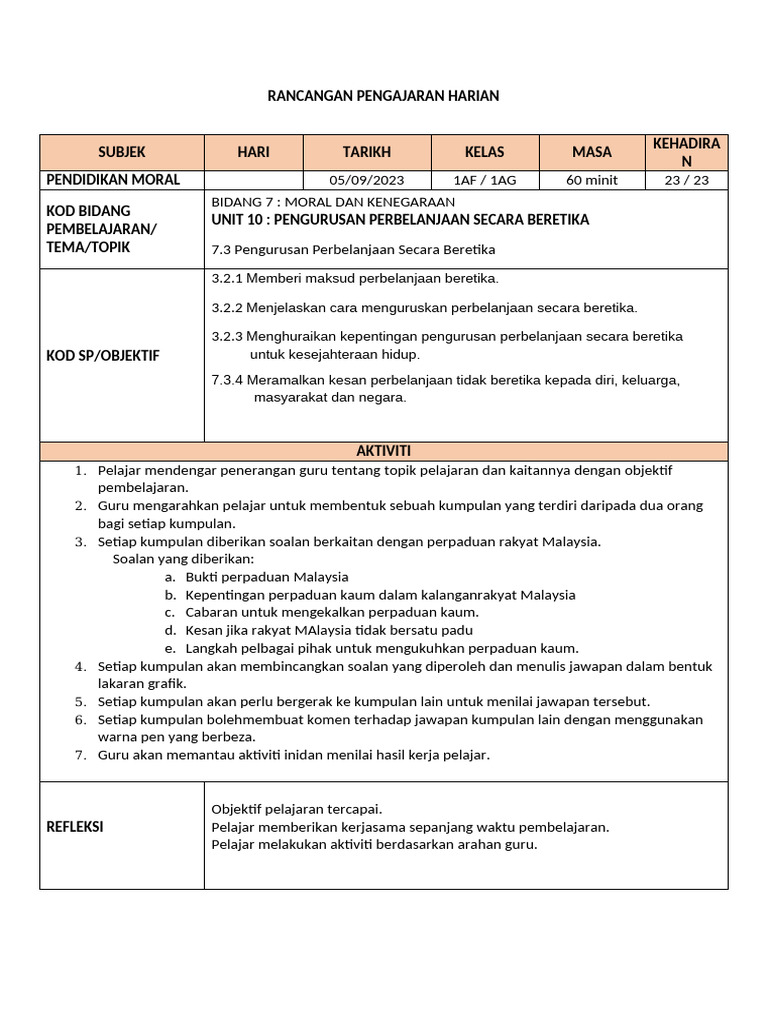 RPH F4 Unit 10 | PDF