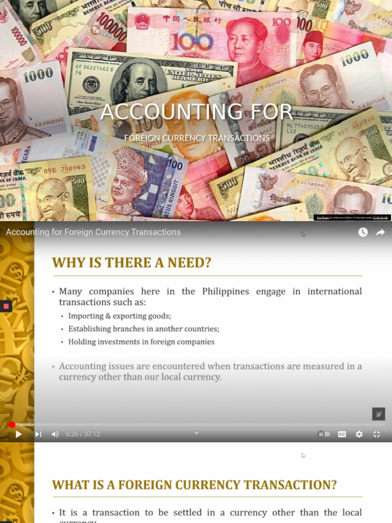 Foreign Currency Transaction Accounting | PDF