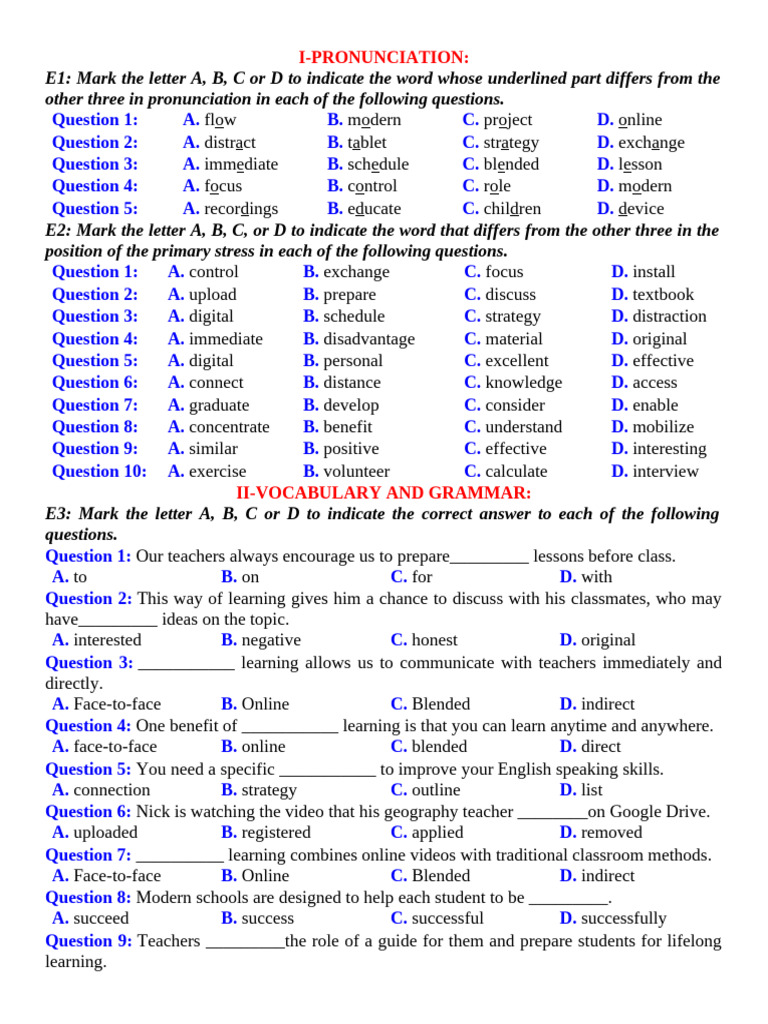 Ta9 Unit 8 (New Ways To Learn) | PDF | Educational Technology | Teachers