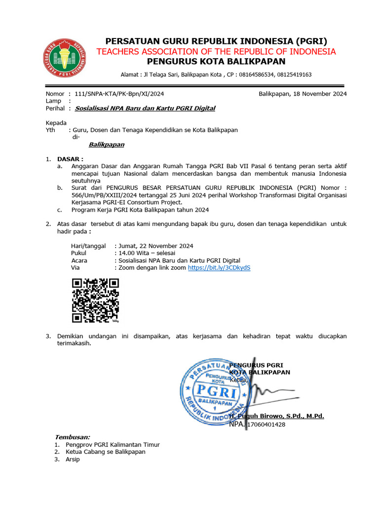 Sosialisasi KTA Digital | PDF