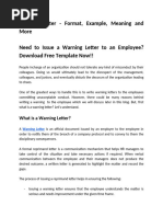 Employee Query Letter | PDF