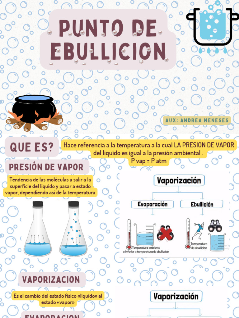 Punto de Ebullición: Definición y Aplicaciones | PDF | Vapor | Líquidos