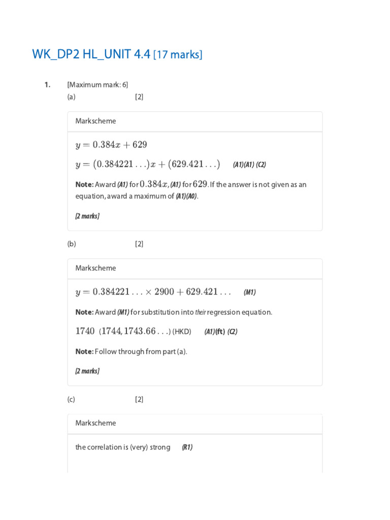 MS - WK - DP2 HL - UNIT 4.4 - Paper 1 | PDF