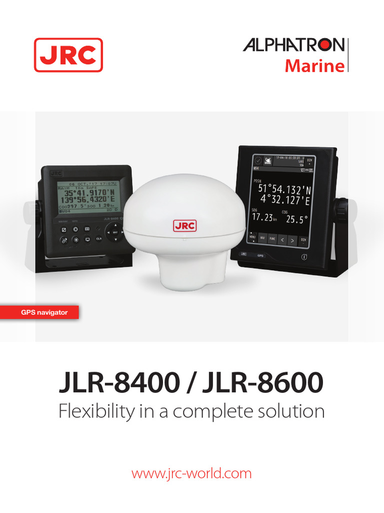 JRC JLR-8400 & JLR-8600 GPS Navigators | PDF | Navigation ...
