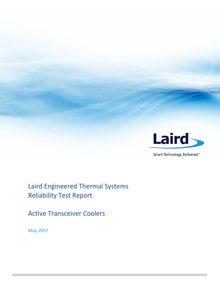 Laird-ETS-ATC-Cooler-Reliability-Test Report | PDF | Electromagnetic ...