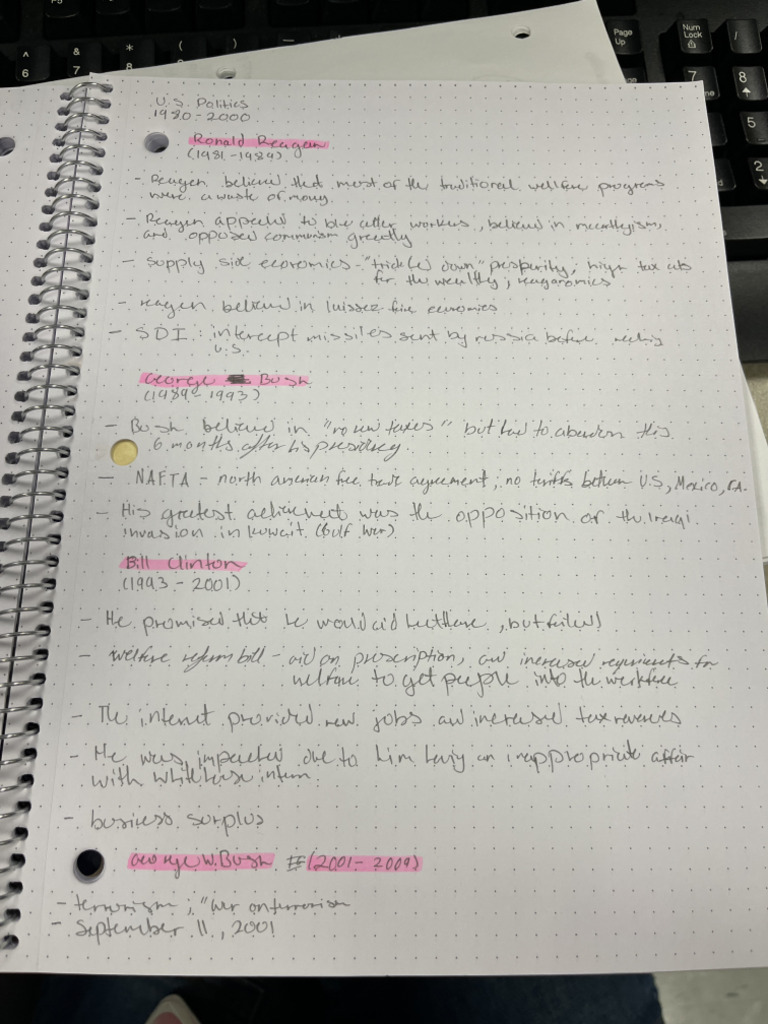 Apush Presidents Notes | PDF