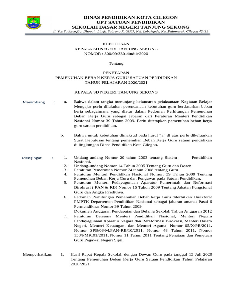 A. SK Kepsek 2020 | PDF