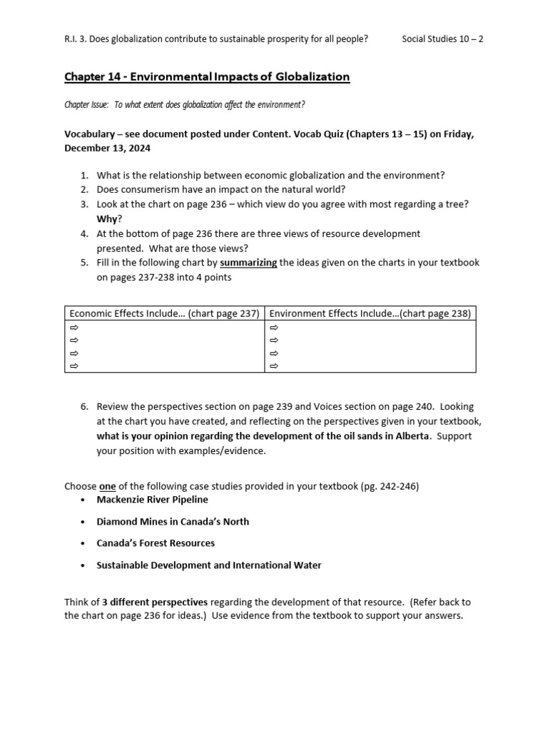 RI3 - Chapter 14 Questions | PDF
