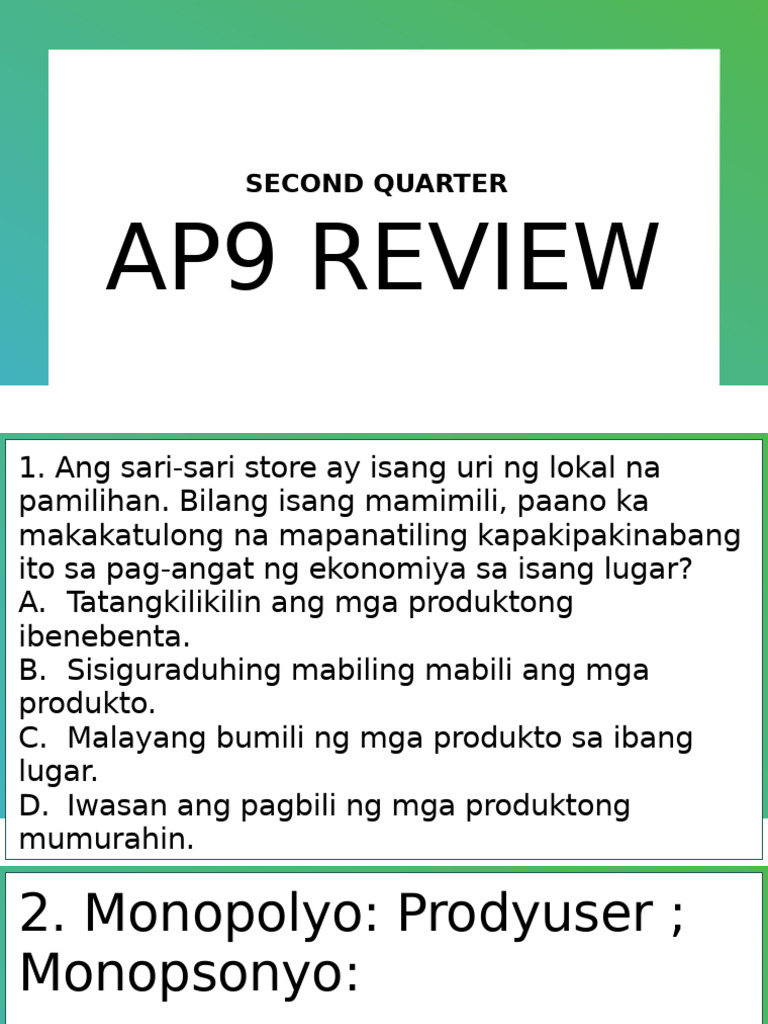 Ap9 Quizbee Q2 | PDF