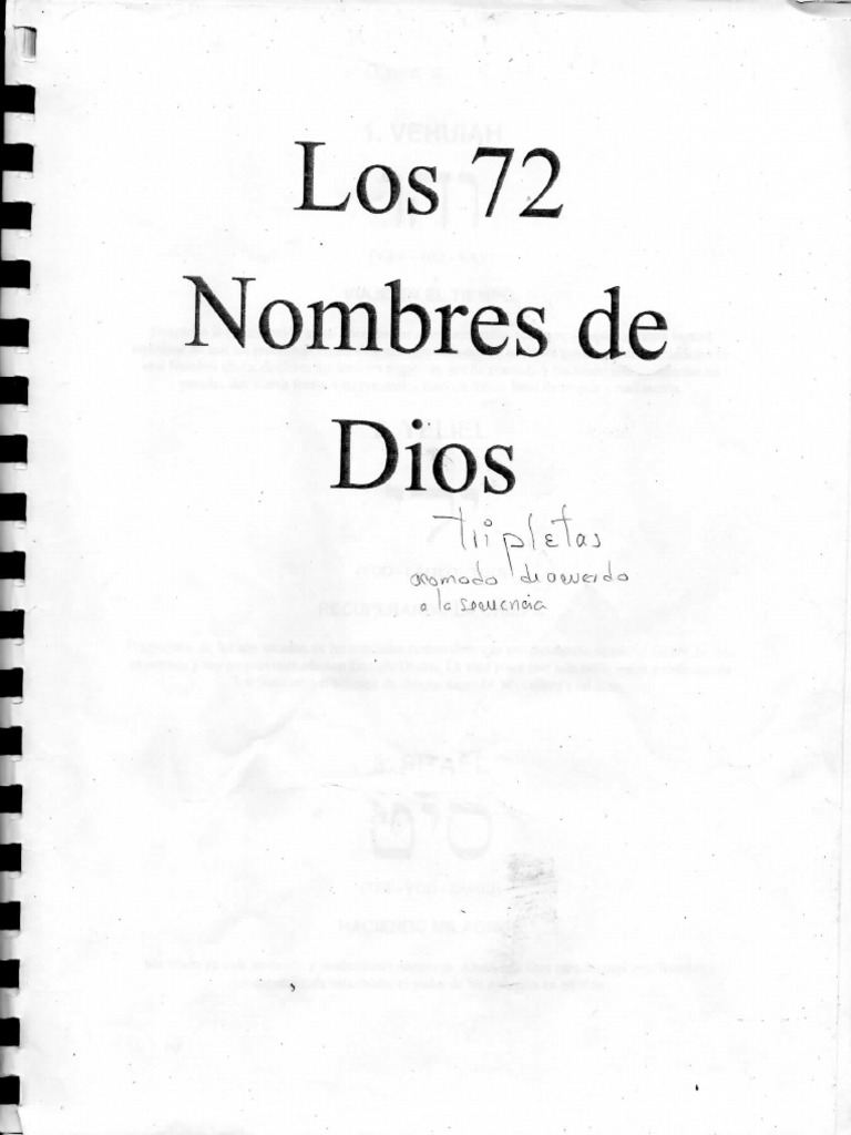 Los 72 Nombres de Dios | PDF