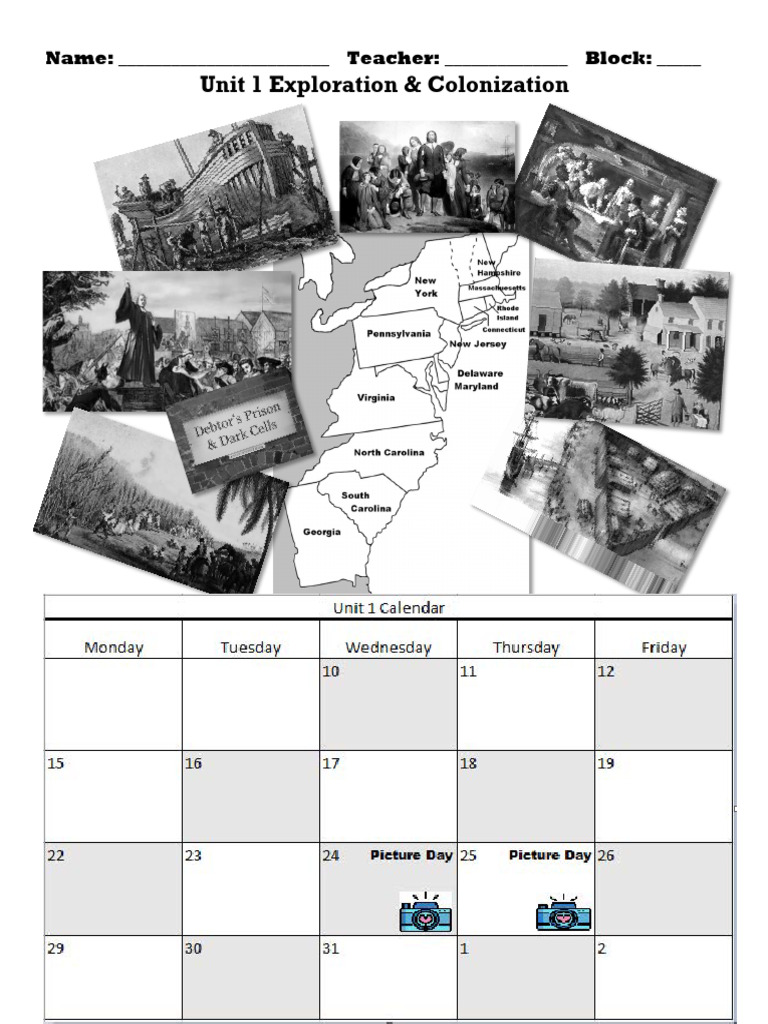 Unit 1 Colonies Packet 2022 | PDF | Plymouth Colony | Slavery