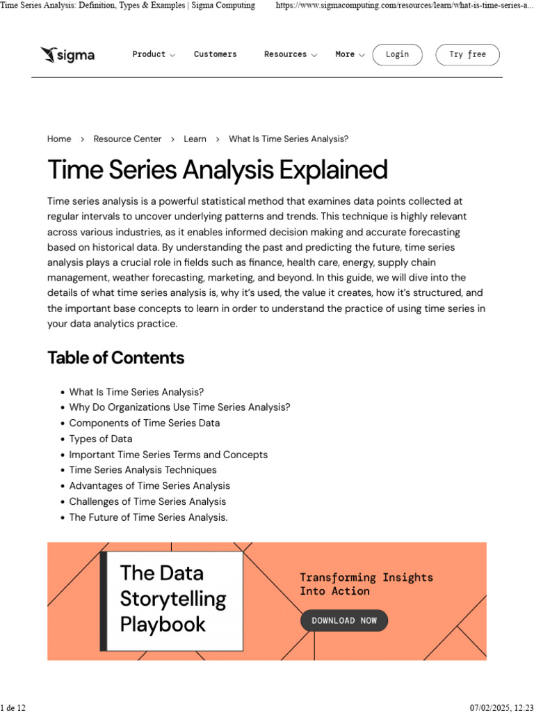 Time Series Analysis - Definition, Types & Examples - Sigma Computing ...