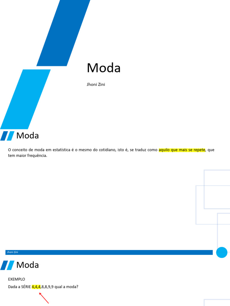 AULA 04 - Moda | PDF