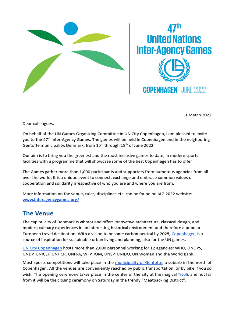 Invitation Letter For Participants IAG 2022 | PDF | Travel Visa