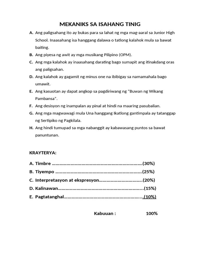 Mekaniks Isahan & Dalawahan | PDF