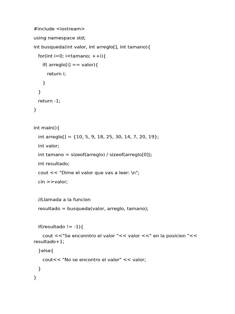 Búsqueda Secuencial y Binaria | PDF | Ingeniería de software | Programación de computadoras