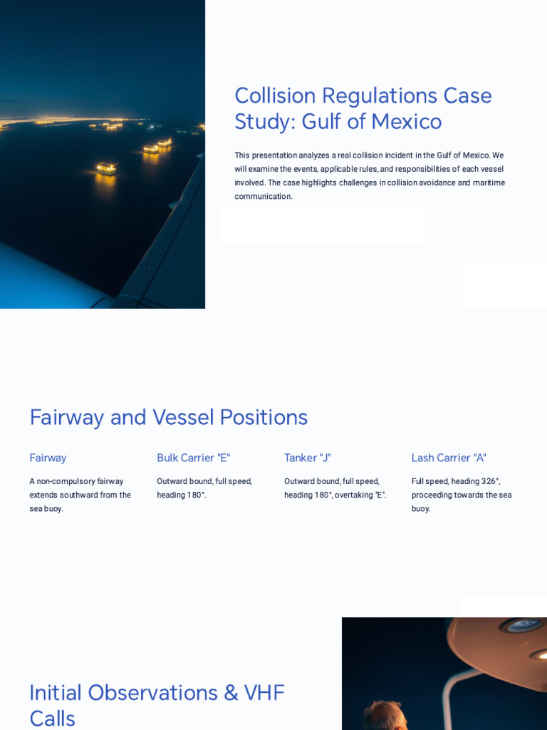 Case Study 2 - Collision Regulations Case Study Gulf of Mexico | PDF ...