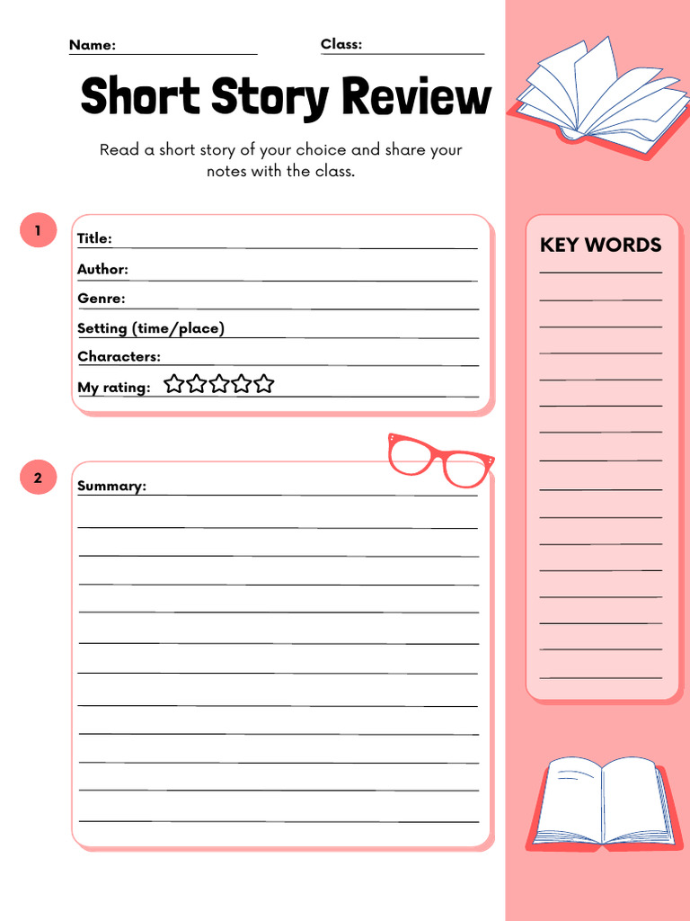 StoryBook Review Printable Worksheet | PDF