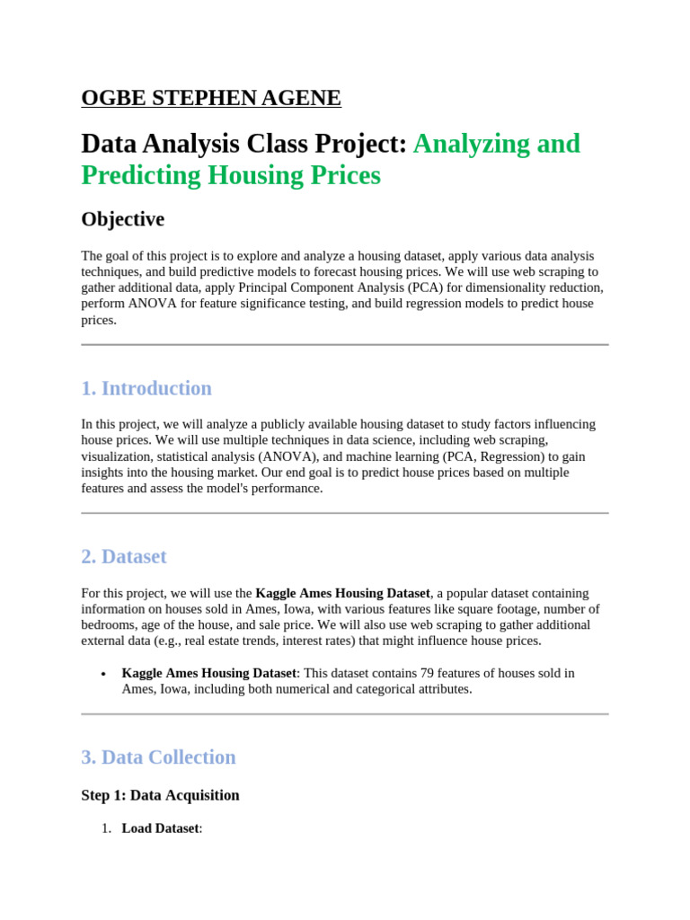 Data Analysis Project MAIN | PDF | Principal Component Analysis | Regression Analysis