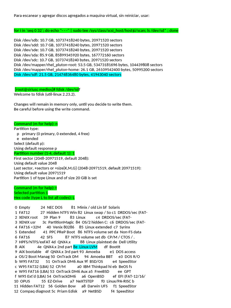Agregar Mas Espacio A Root FS 1 | PDF | Computing Platforms | Computer Data Storage