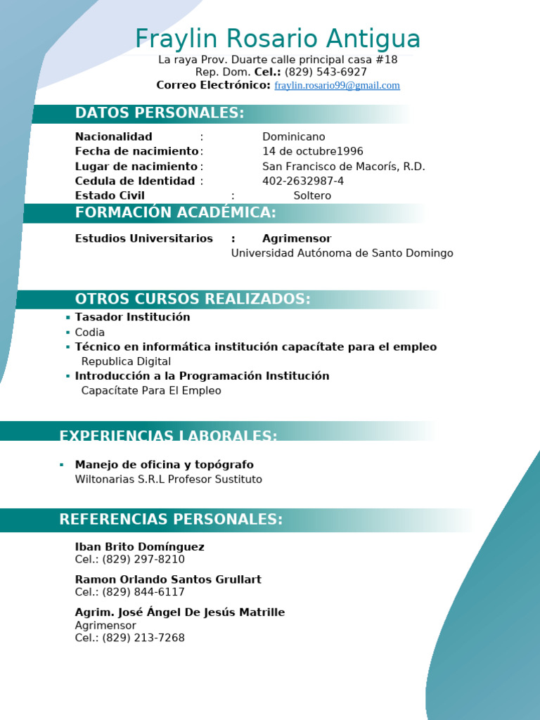 Fraylin Rosario Antigua | PDF