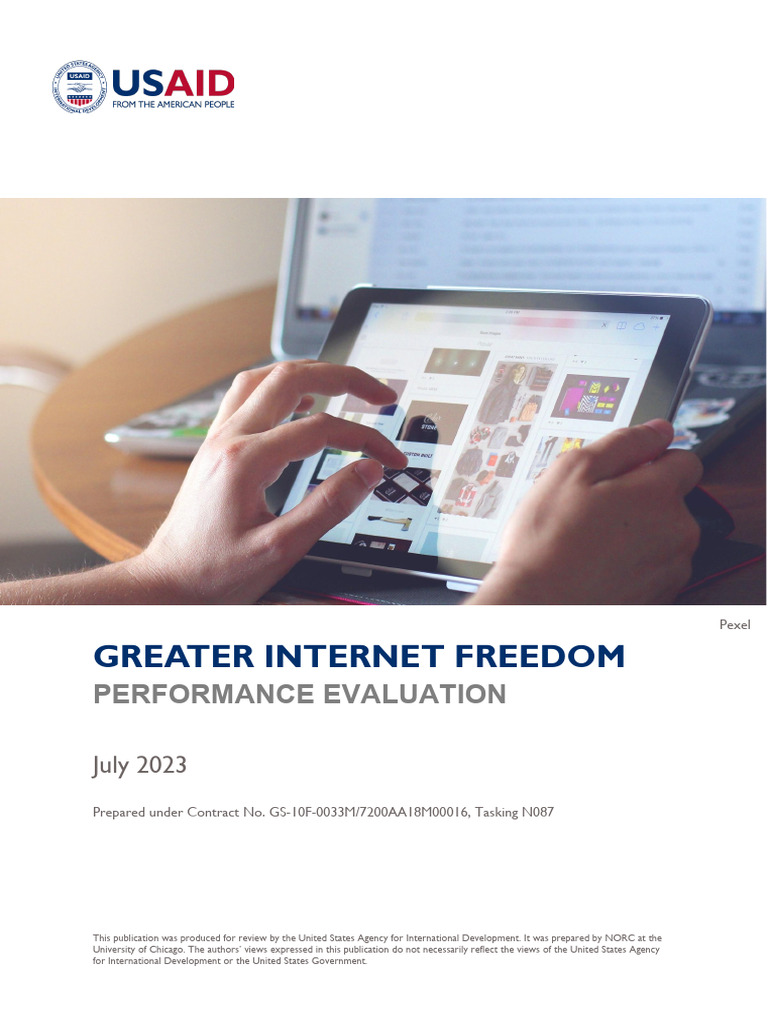 Greater Internet Freedom Evaluation 2023 | PDF | United States Agency ...