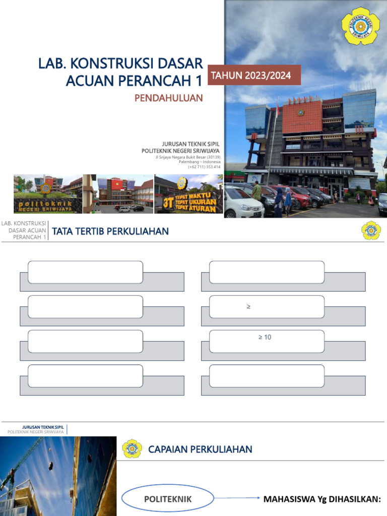 Pendahuluan - Lab. Konstruksi Dasar Acuan Perancah 1 | PDF