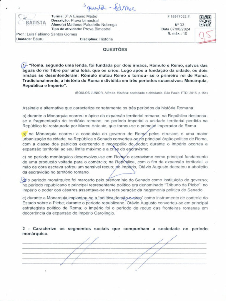 Prova Corrigida | PDF