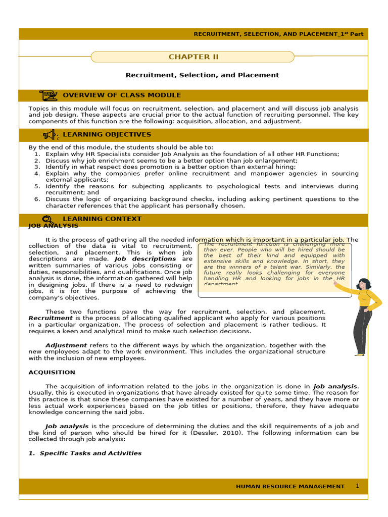 HRM2.1 | PDF | Recruitment | Employment
