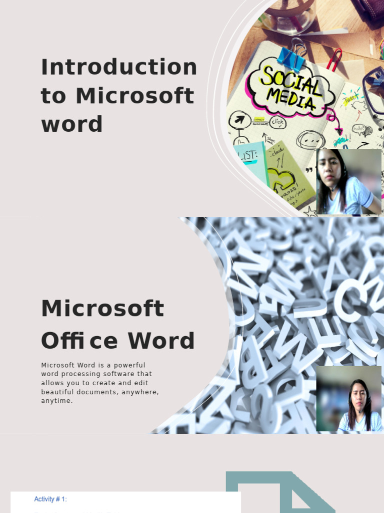 Introduction To Microsoft Word - Activity | PDF