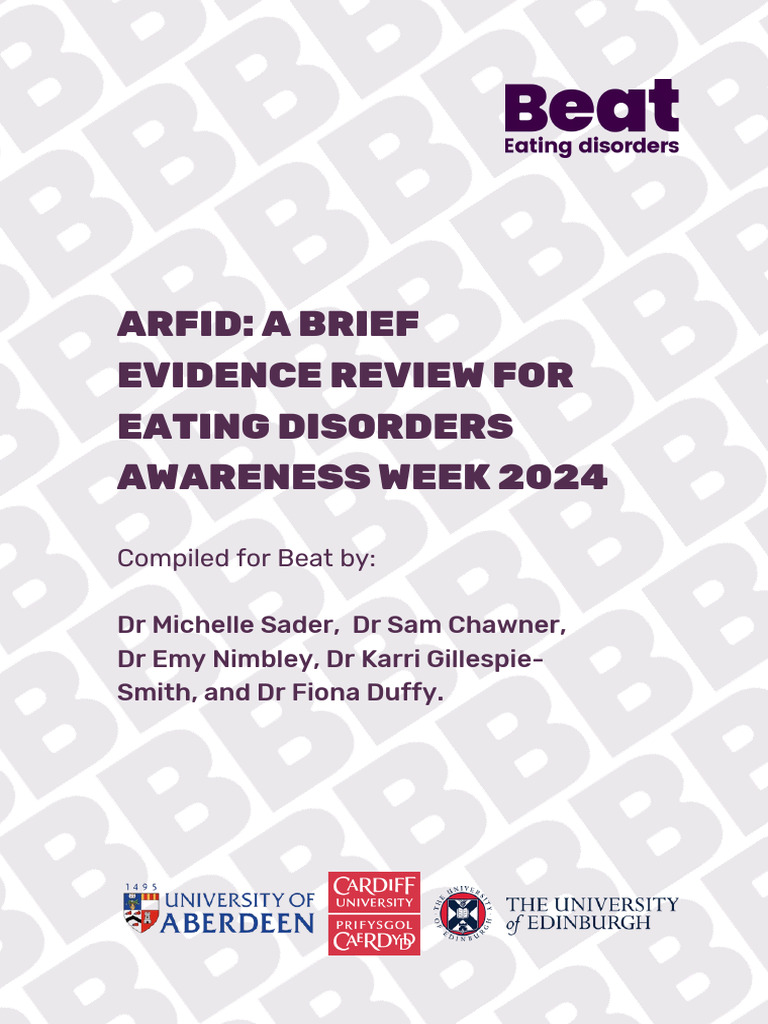 ARFID Brief Evidence Review For EDAW 24 l1oDdT5 | PDF | Mental Disorder ...