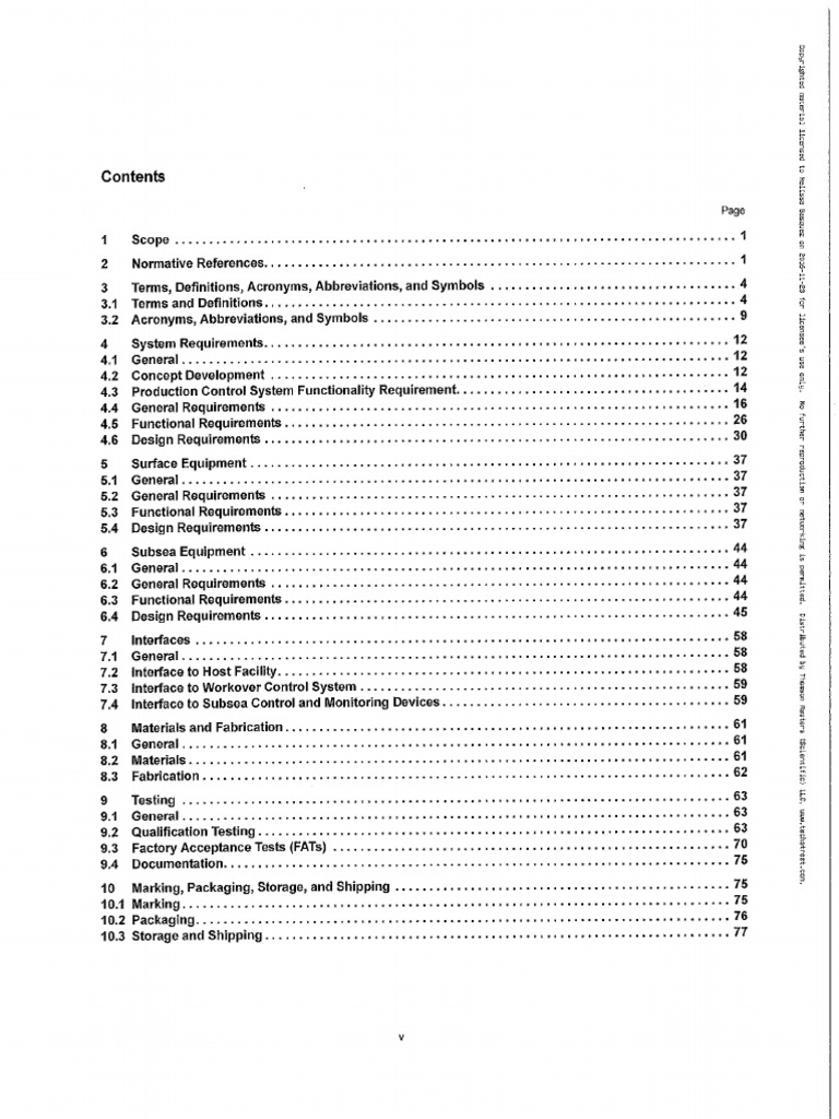 Segment 005 of API RP 17F (Std for Subsea Production Control system ...
