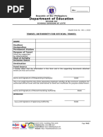 New Travel Order Template From Deped | PDF | Government