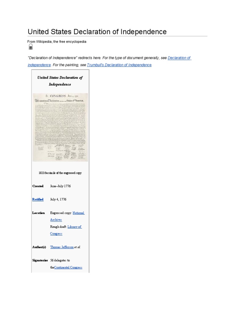 United States Declaration of Independence | PDF | United States ...