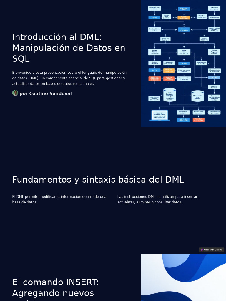 Introduccion Al DML Manipulacion de Datos en SQL | PDF